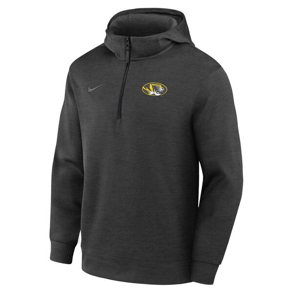 Black Nike Oval Tiger Head Basketball Hooded 1/4 Zip Pullover | The ...