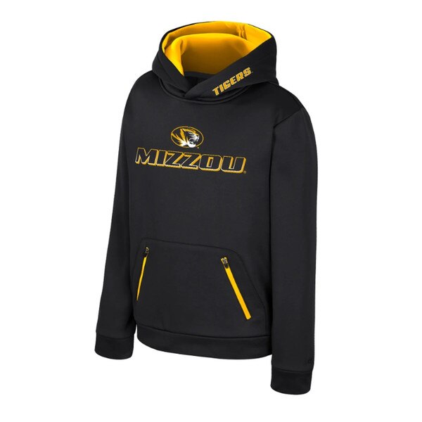 Black Colosseum Mizzou Chest Tigers Hood Oval Tigerhead Logo Chest Gold ...