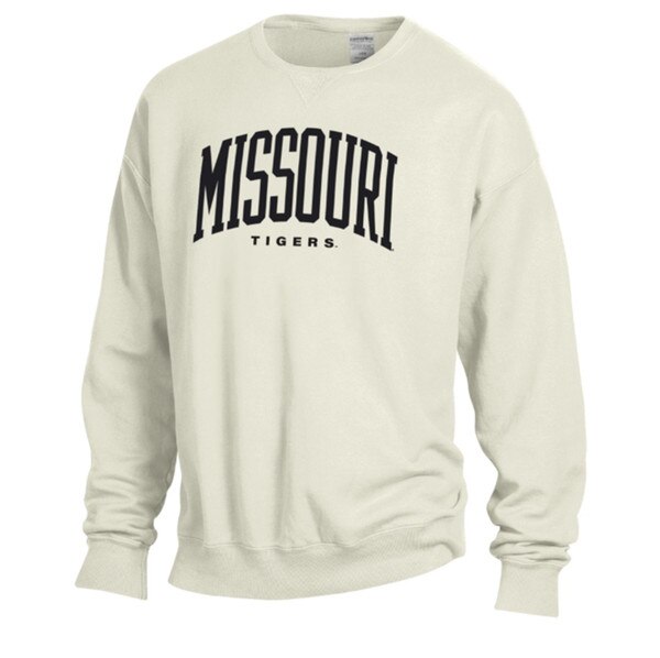 Cream Missouri Tigers Vault Logos Crewneck Sweatshirt | The Mizzou Store