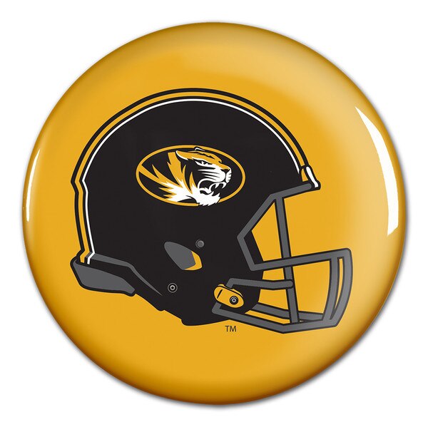 Gold Oval Tigerhead Helmet Logo 2.25" Button | The Mizzou Store