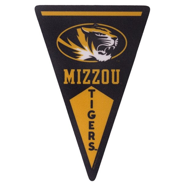 Black and Gold Oval Tiger Head Mizzou Tigers Pennant Sticker | The ...